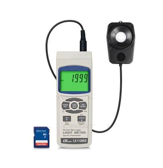 Light Meter, Datalogger, Illumination Recorder, Lux Meter, Lutron, LX-1128SD, Commercial ...