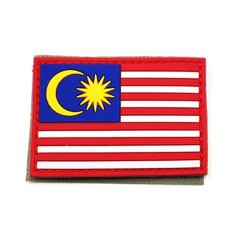 Malaysia Flag Rubber Patch ( Original / Glow in the dark version ...