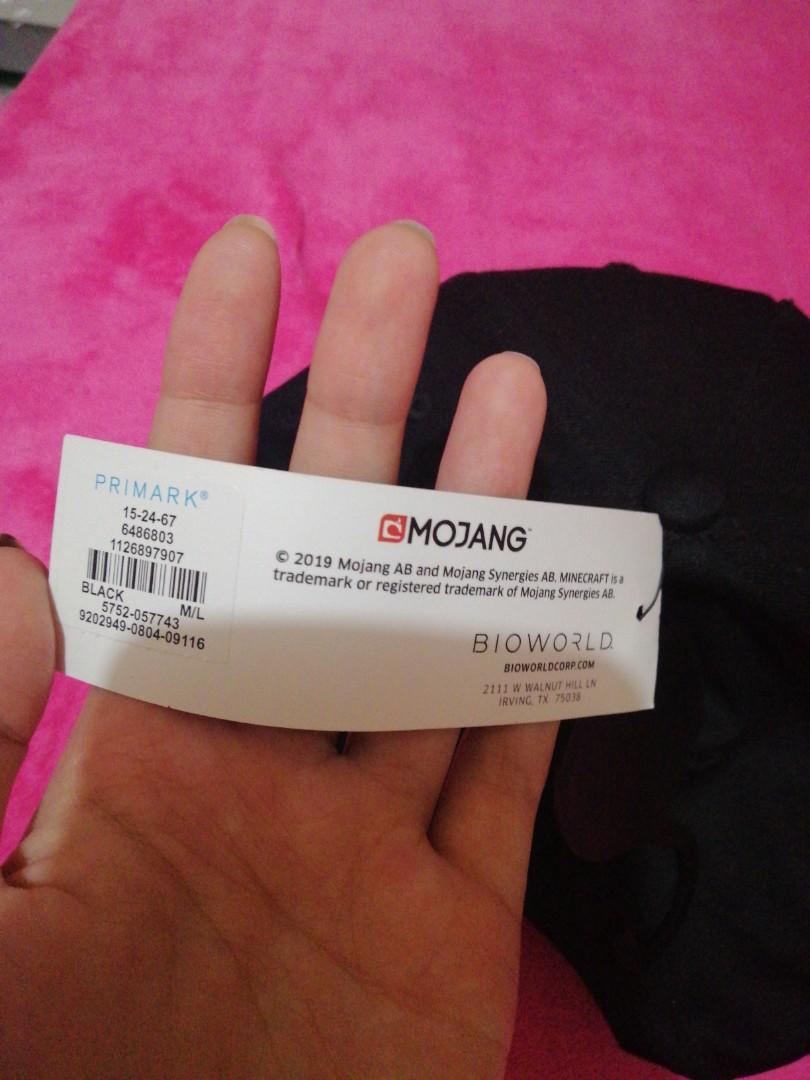 Minecraft primark black and green hat, Men's Fashion, Watches ...