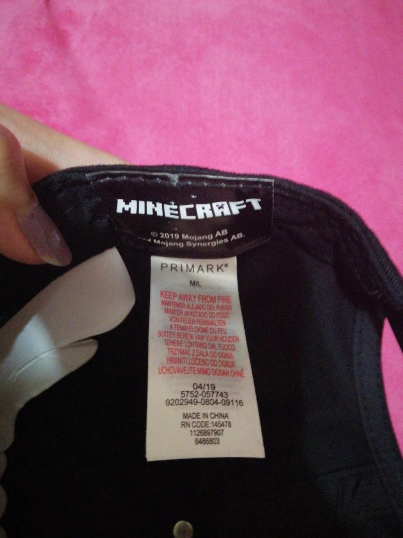 Minecraft primark black and green hat, Men's Fashion, Watches ...
