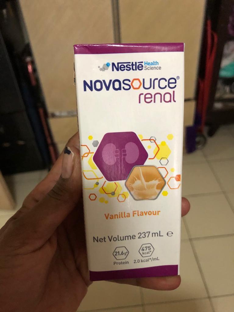 Novasource renal vanilla flavoured milk for elderly, Health & Nutrition ...