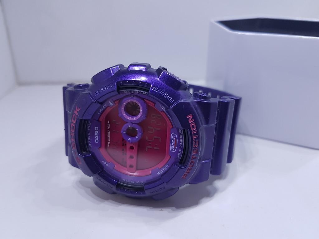 Original G-SHOCK GD-100SC-6 3263 Violet, Men's Fashion, Watches ...