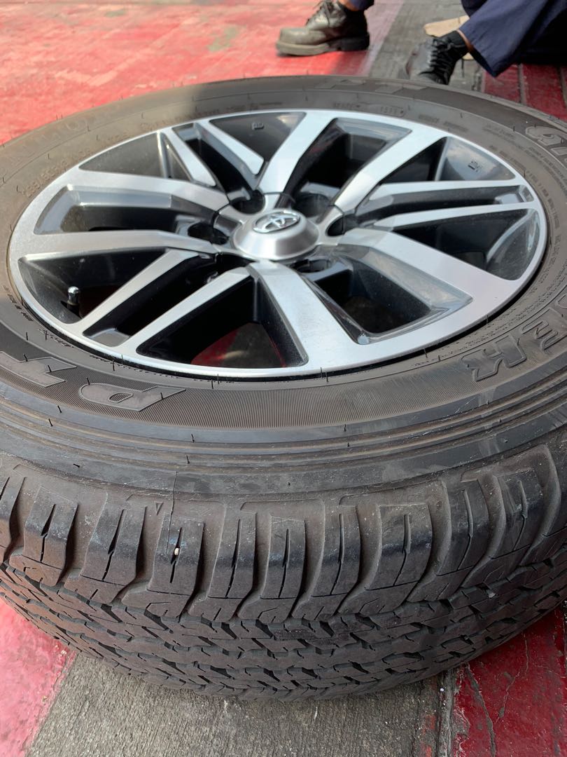 Original tires and mags of Toyota Conquest, Car Parts & Accessories ...