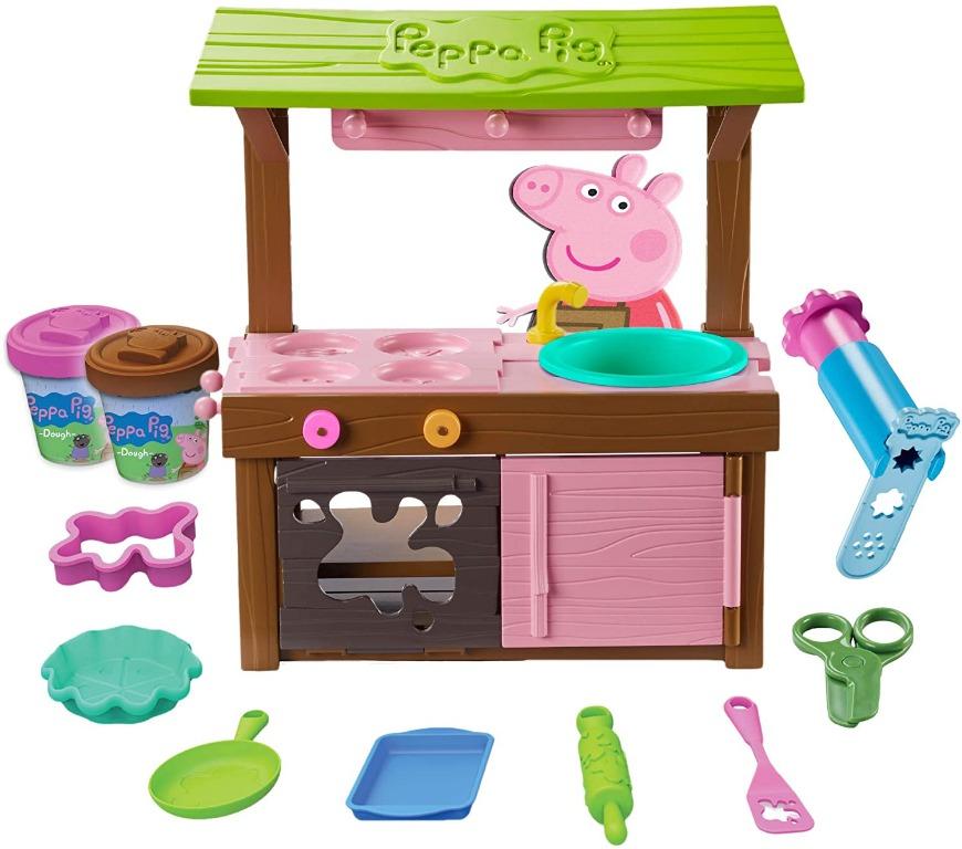 PEPPA PIG Peppa's Mud Kitchen dough set, Babies & Kids, Babies & Kids ...