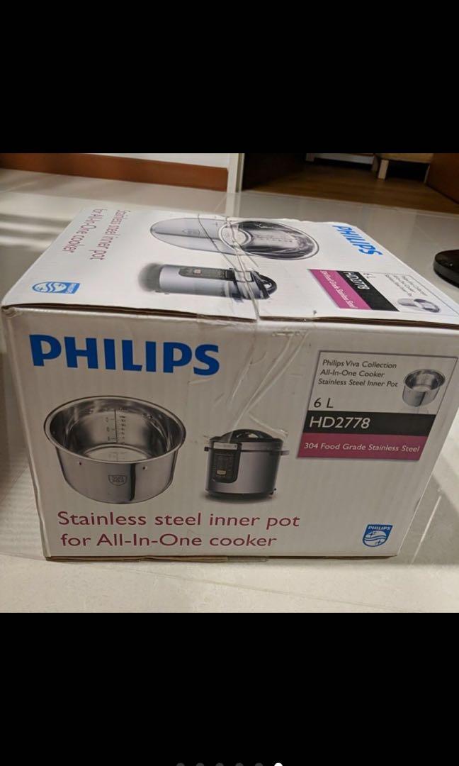 ORIGINAL Philips stainless steel inner pot for all-in-one cooker HD2778 ...