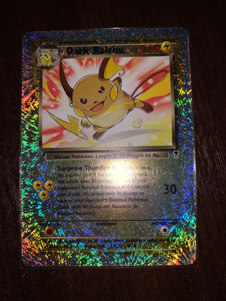 pokemon dark raichu card, Hobbies & Toys, Toys & Games on Carousell