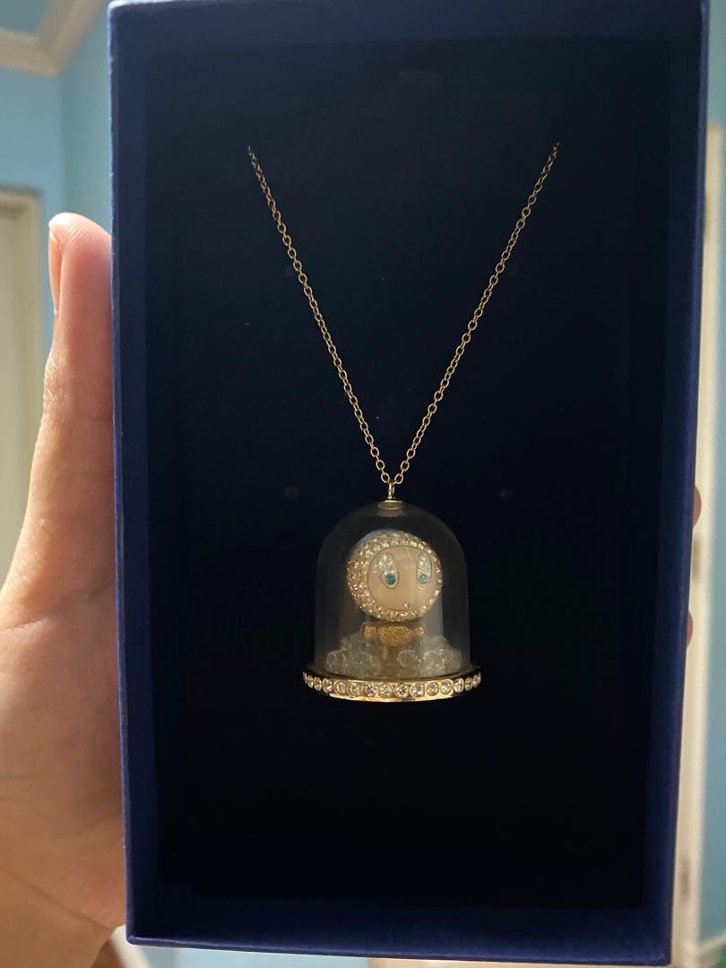 Swarovski Dome Alien Necklace 18” chain, Women's Fashion, Jewelry ...