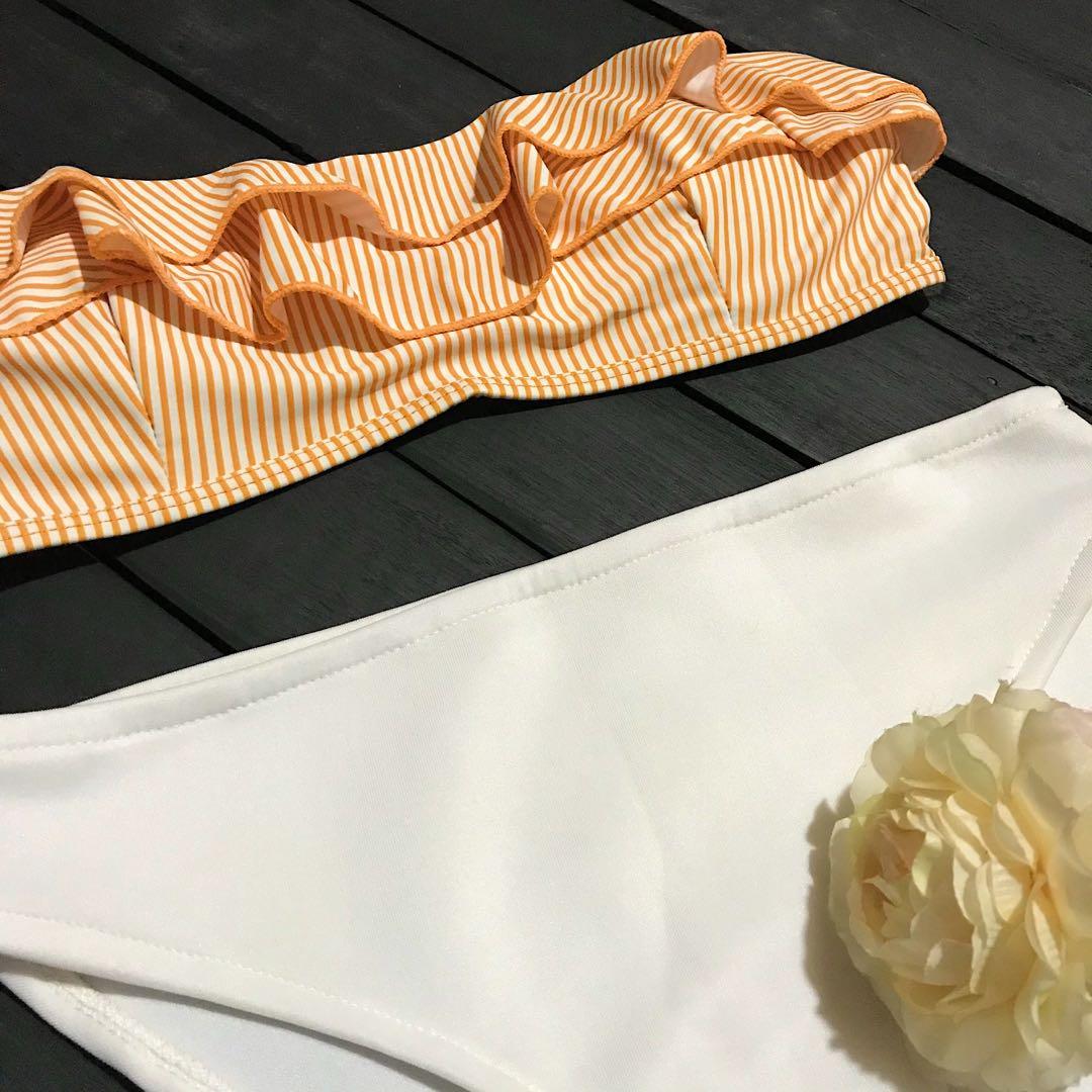 Swimsuit Ruffle Bikini, Women's Fashion, Swimwear, Bikinis & Swimsuits ...