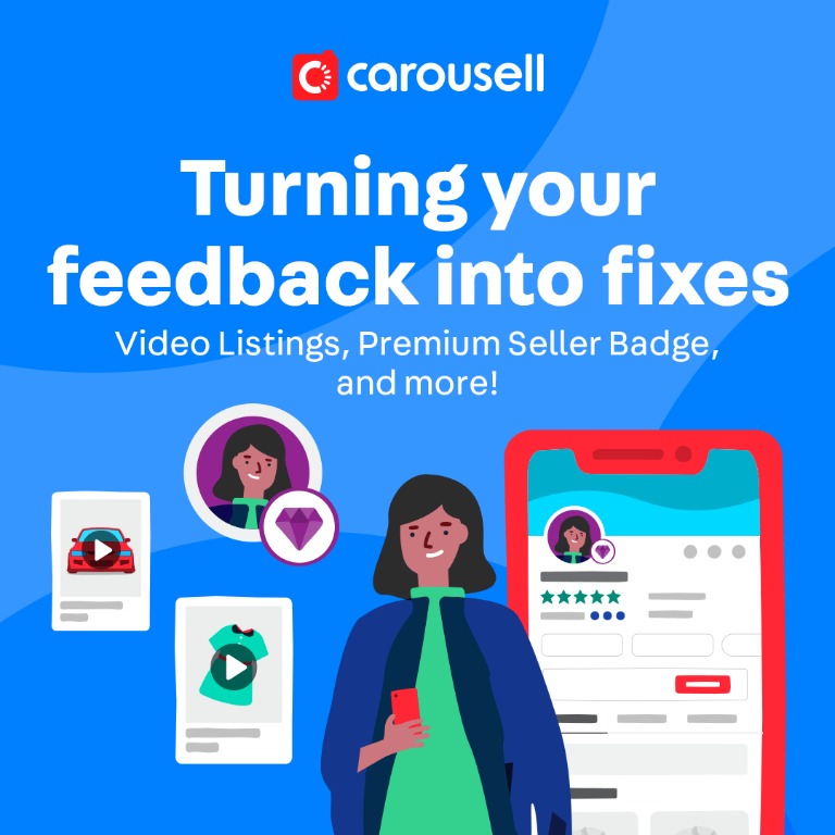 Turning your feedback into fixes, Community on Carousell