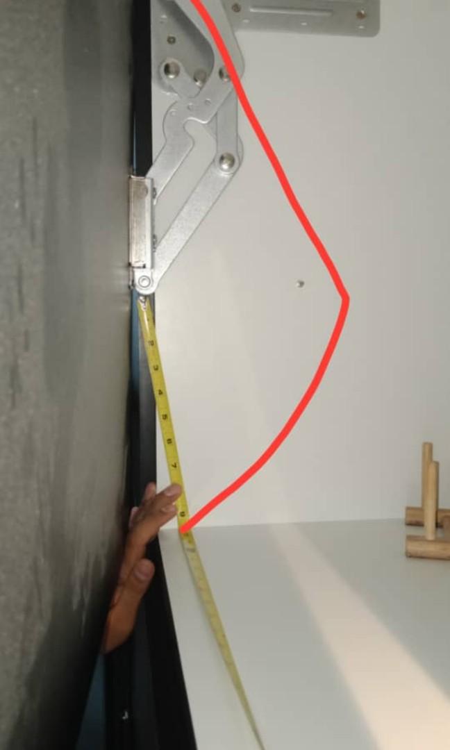 Vertical lift up hinge cabinet kitchen, Furniture & Home Living ...