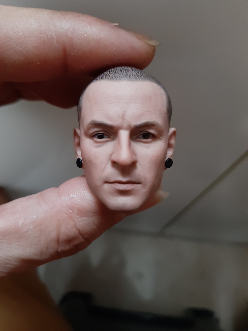 1/6 Scale Linkin Park Chester Bennington Head Sculpt Lead Singer Band ...