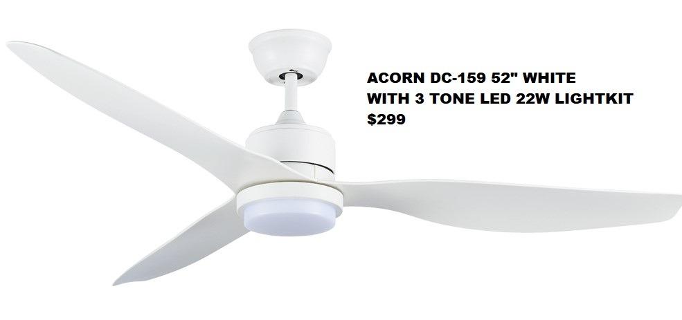 ACORN DC CEILING FAN DC-159, Furniture & Home Living, Lighting & Fans ...