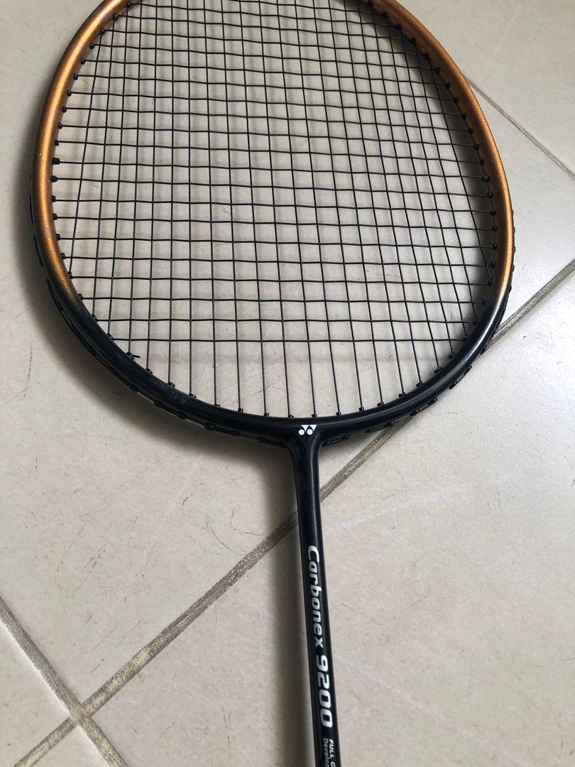 Badminton Racket - Yonex Carbonex 9200, Sports Equipment, Sports & Games, Racket & Ball Sports ...