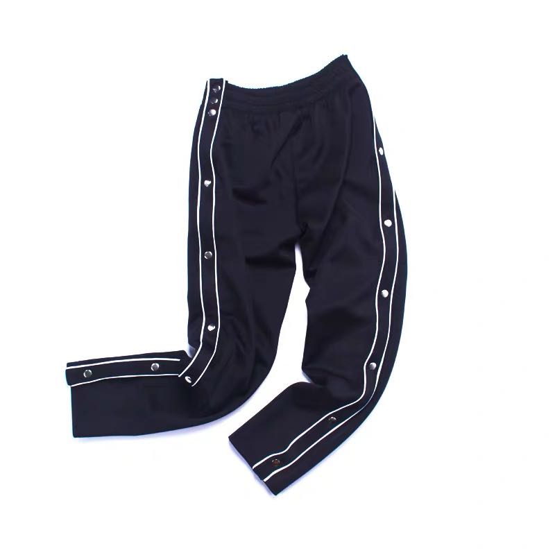 ️black stripe lined snap pants, Women's Fashion, Bottoms, Other Bottoms ...