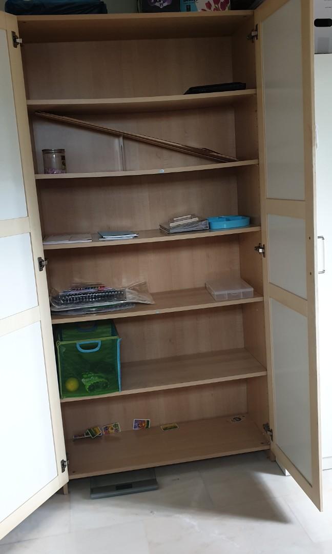 Book Shelf/ Wardrobe, Furniture, Shelves & Drawers on Carousell