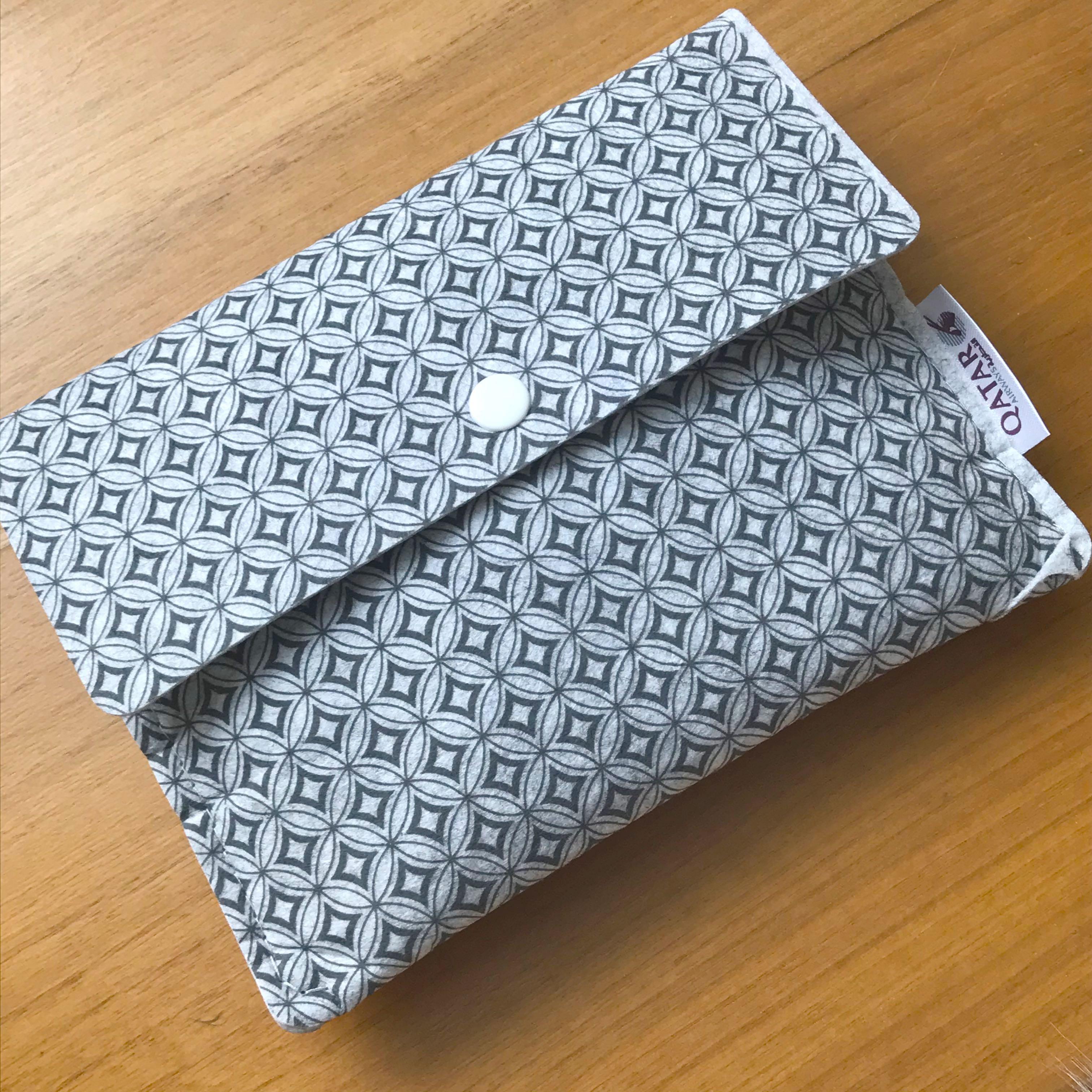 Brand New Authentic Qatar Airways Airlines Europe Travel Plane Pouch ...