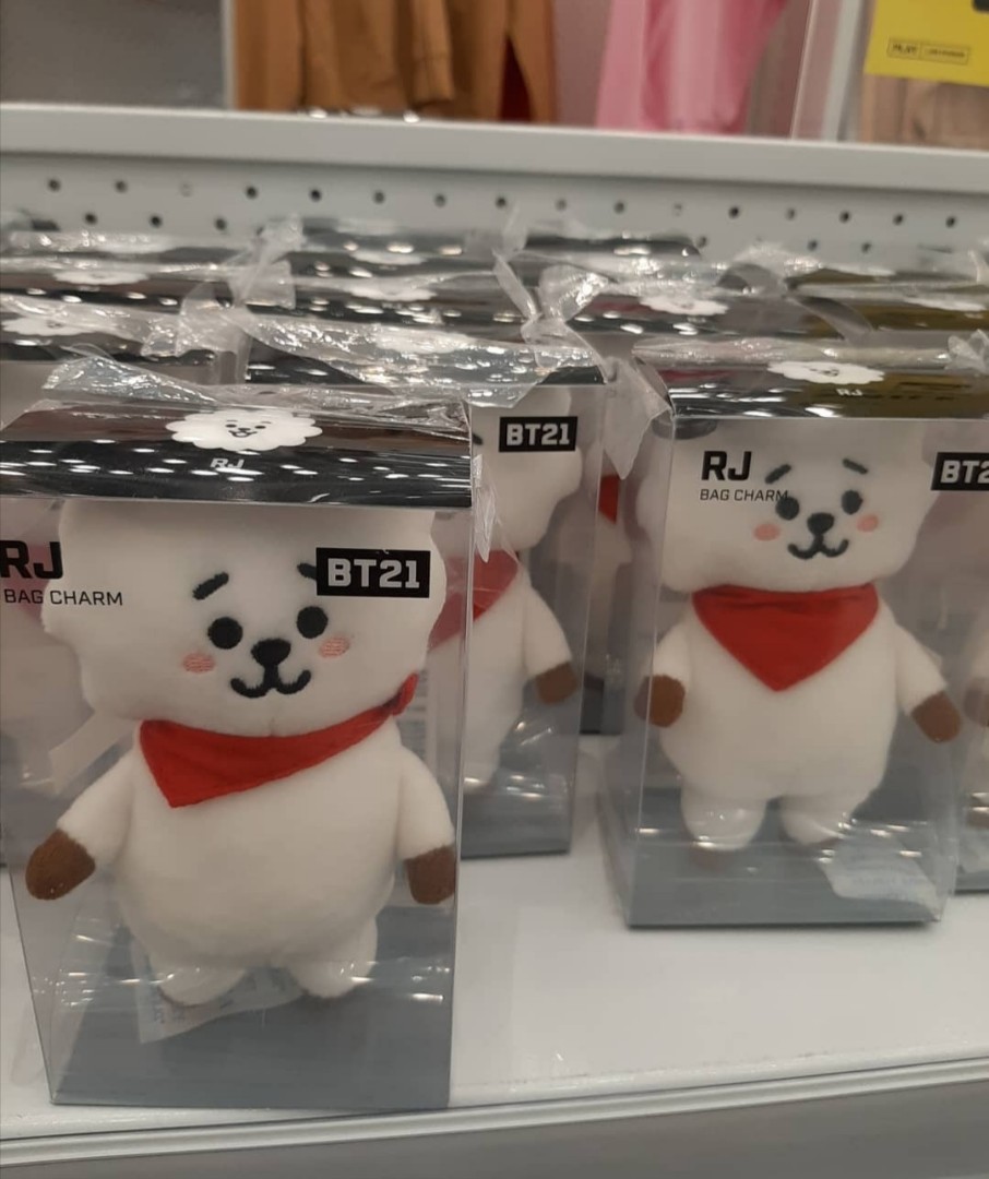BT21 RJ Bag Charm Official, Hobbies & Toys, Memorabilia & Collectibles ...