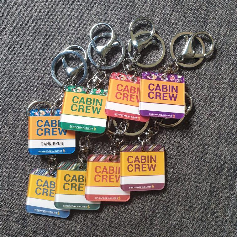 Cabin Crew Keychain Kebaya Mini-Me V.2 with customised Name - Singapore ...