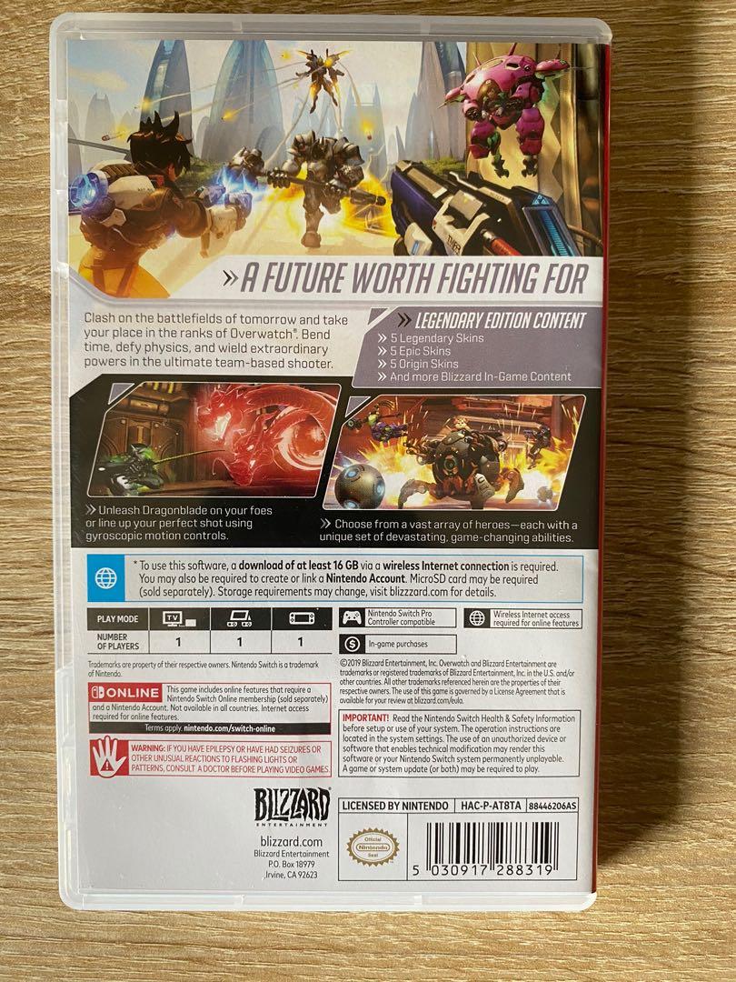 (CASE ONLY) Overwatch: Legendary Edition CASE with Manuals for Nintendo ...