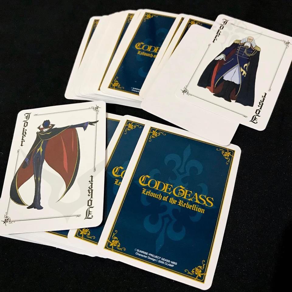 Code Geass Lelouch of the Rebellion playing cards, Hobbies & Toys, Toys ...