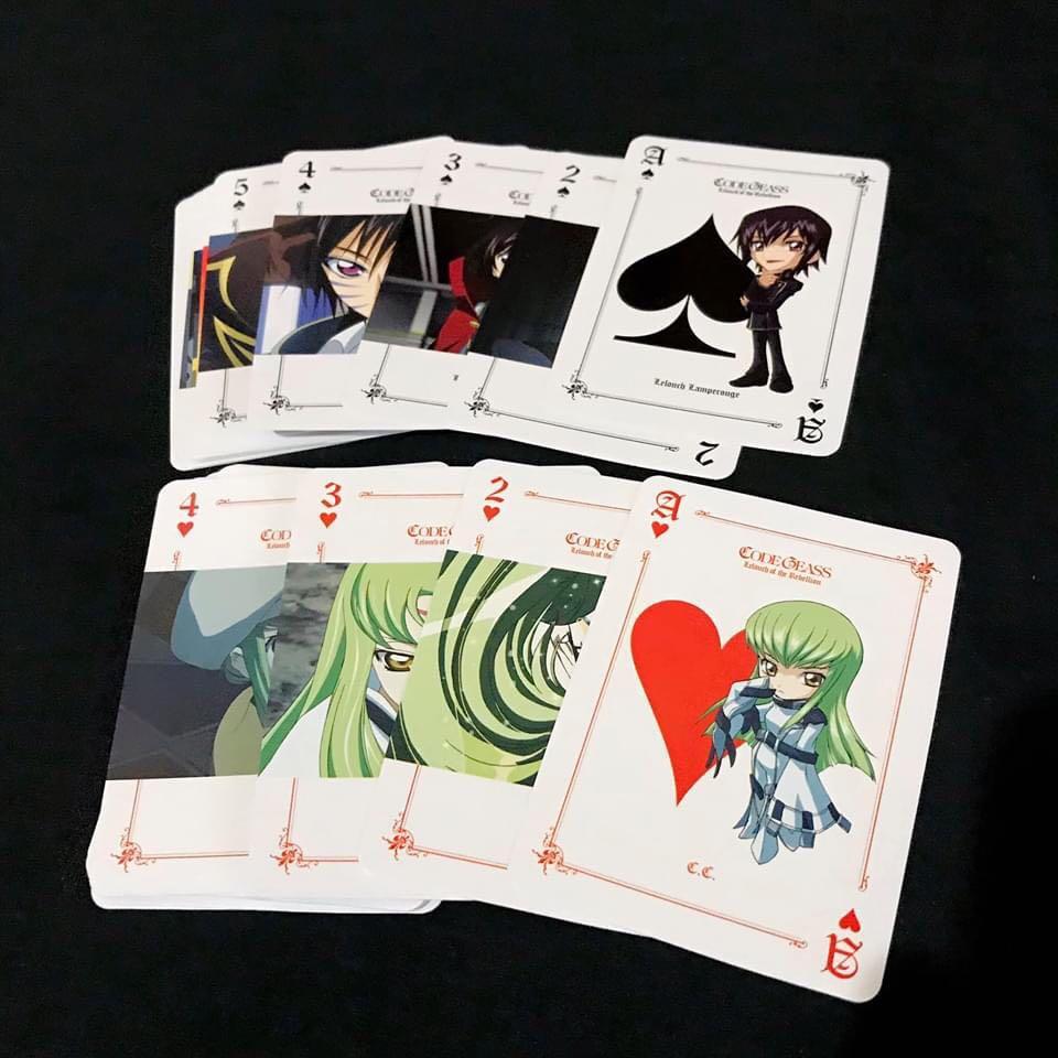 Code Geass Lelouch of the Rebellion playing cards, Hobbies & Toys, Toys ...