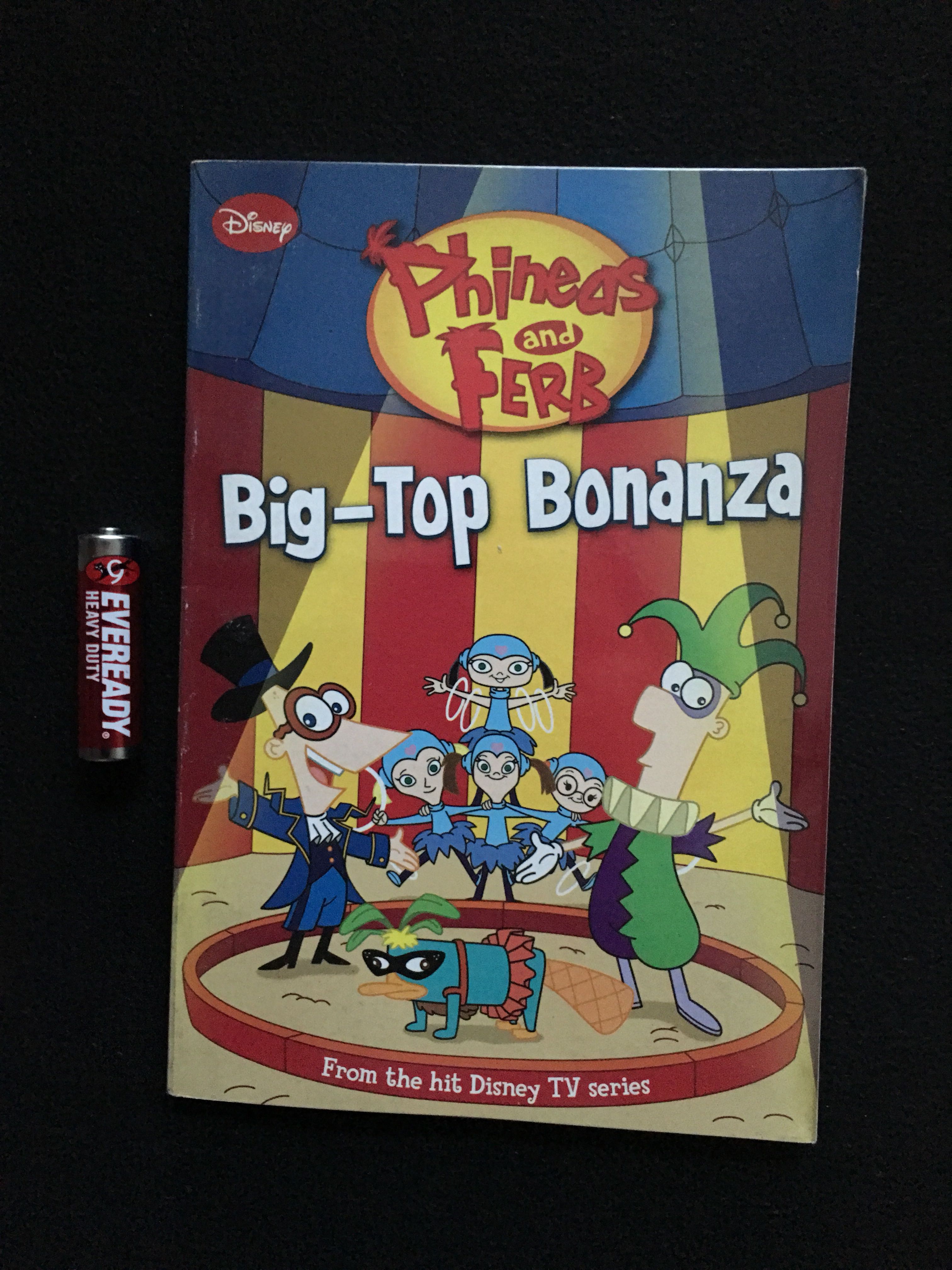 Disney Phineas Ferb - Big Top Bonanza -PreLoved*, Hobbies & Toys, Books ...