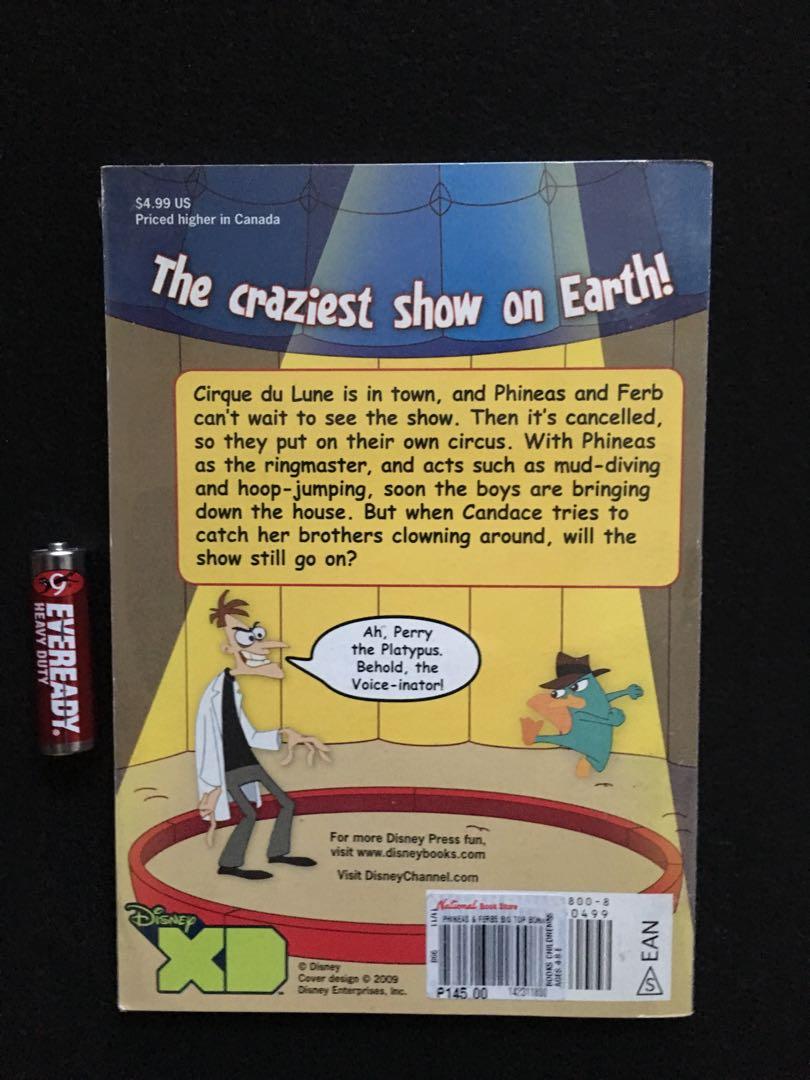 Disney Phineas Ferb - Big Top Bonanza -PreLoved*, Hobbies & Toys, Books ...