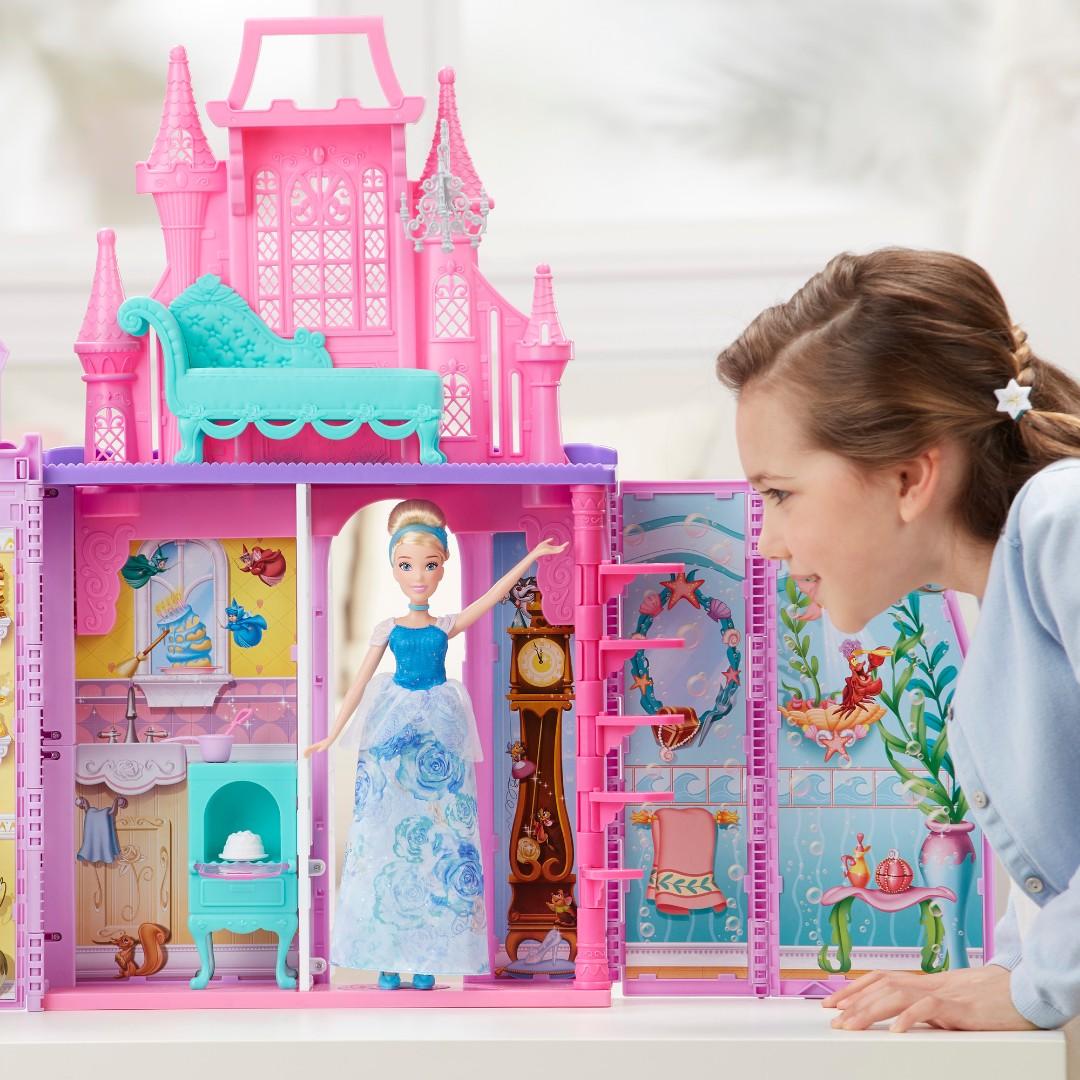 Disney Princess Pop-Up Palace With 13 accessories, 5 rooms, 2 feet tall ...