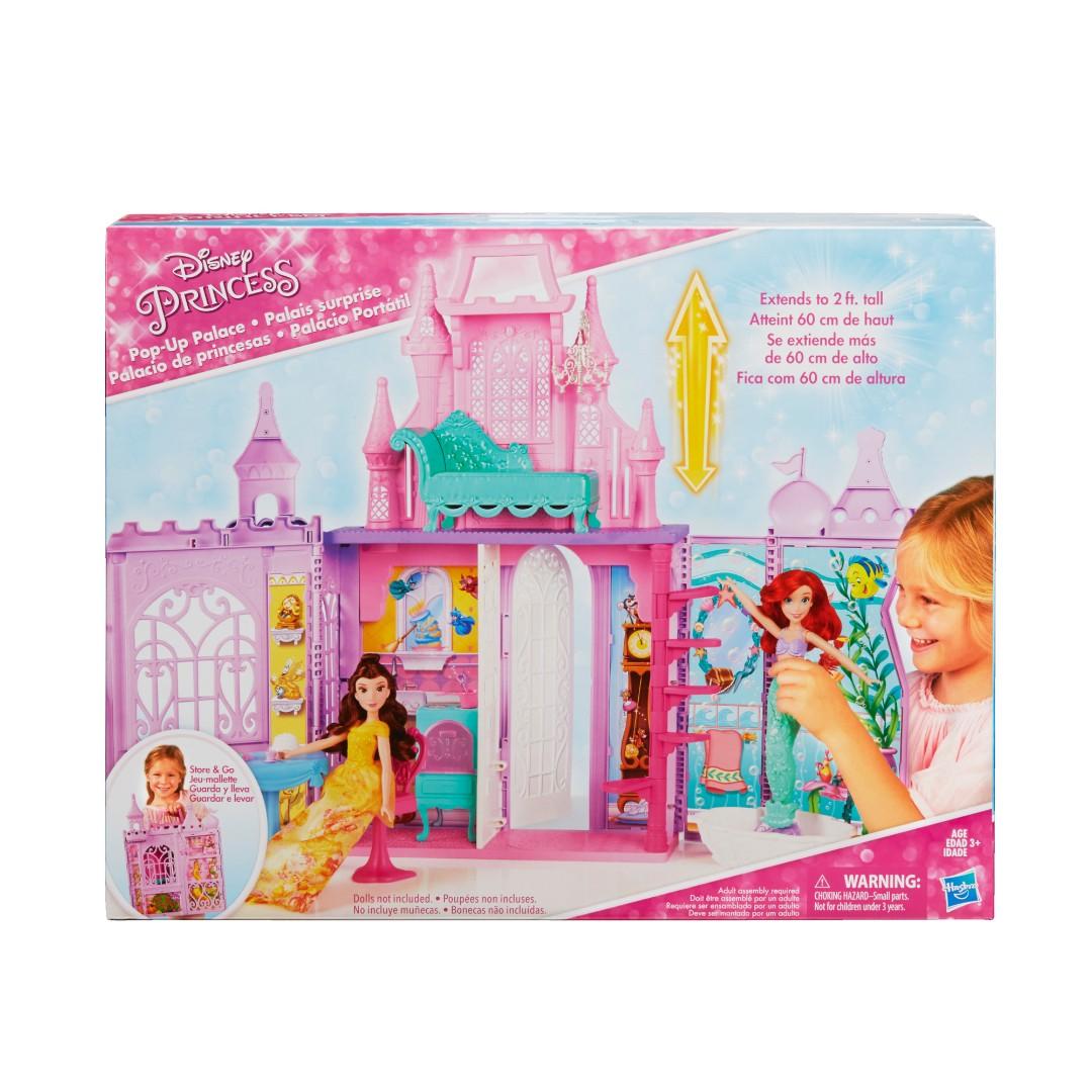 Disney Princess Pop-Up Palace With 13 accessories, 5 rooms, 2 feet tall ...