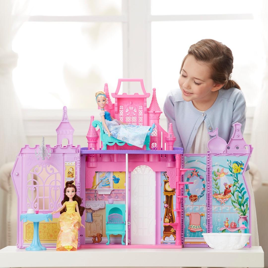 Disney Princess Pop-Up Palace With 13 accessories, 5 rooms, 2 feet tall ...
