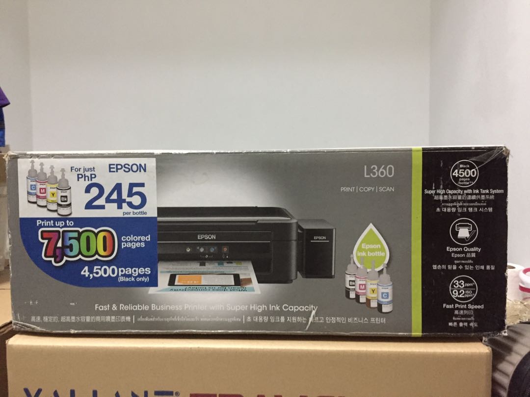 EPSON L360 All-in-One Tank Printer (with FREEBIES), Computers & Tech ...