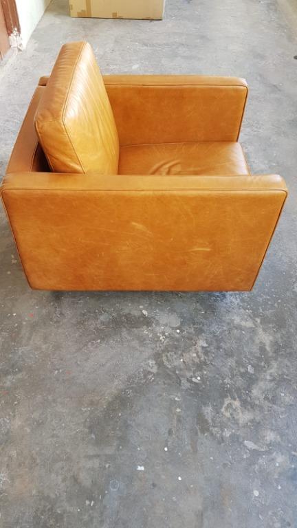 Ethnicraft - N501 sofa - 1 seater - Old Saddle, Furniture & Home Living ...