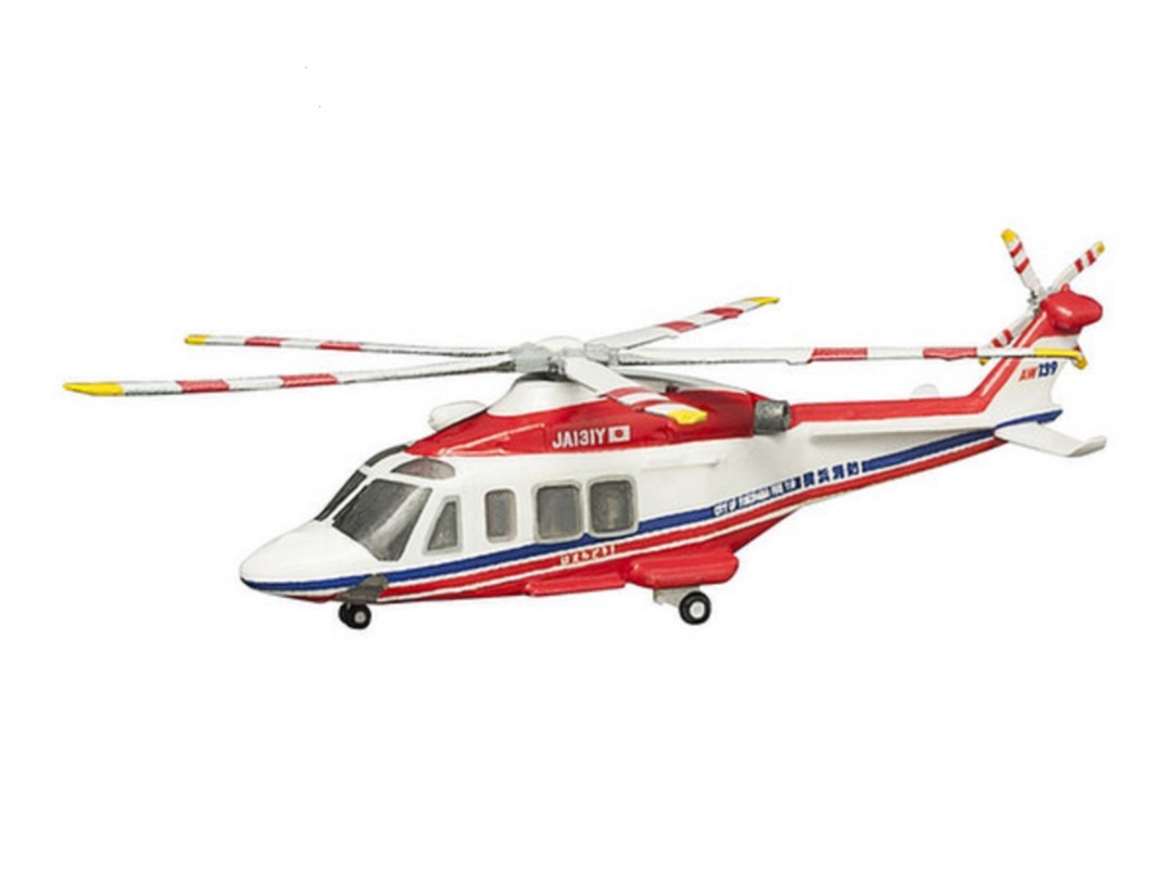 F-TOYS 1/144 HELIBORNE COLLECTION-7 AgustaWestland AW139 Yokohama Fire ...
