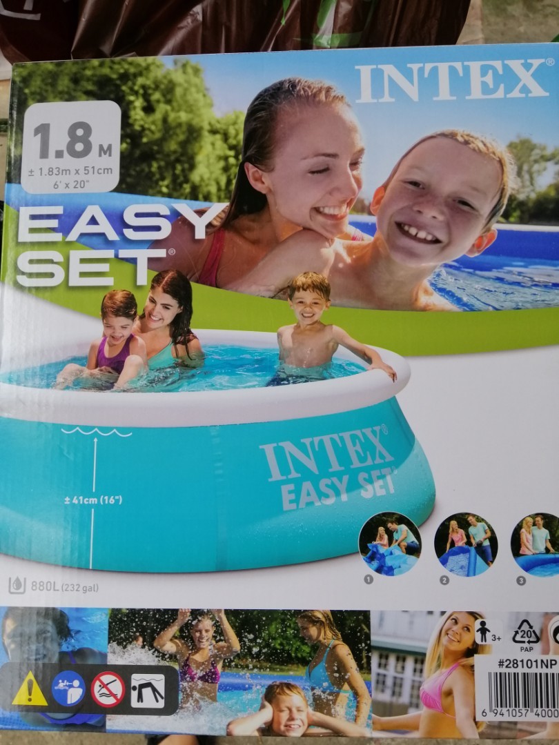 Intex Inflatable Pool Easy set 6ft x 20 ", Hobbies & Toys, Toys & Games ...