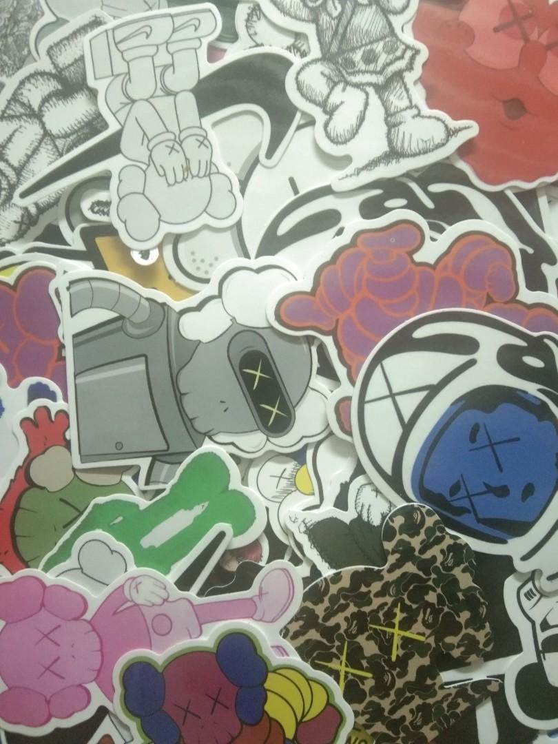 KAWS STICKERS, Hobbies & Toys, Memorabilia & Collectibles, Religious ...