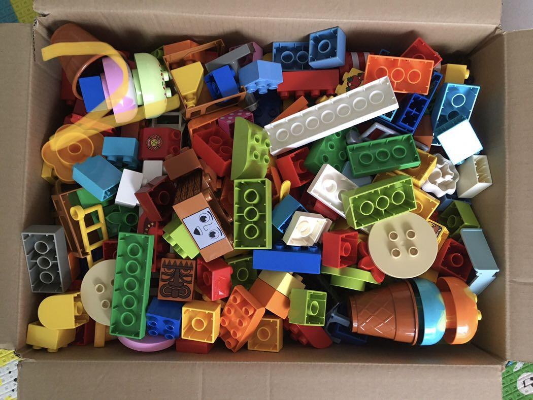 LEGO duplo blocks: random blocks, 1 box for $50, Hobbies & Toys, Toys ...
