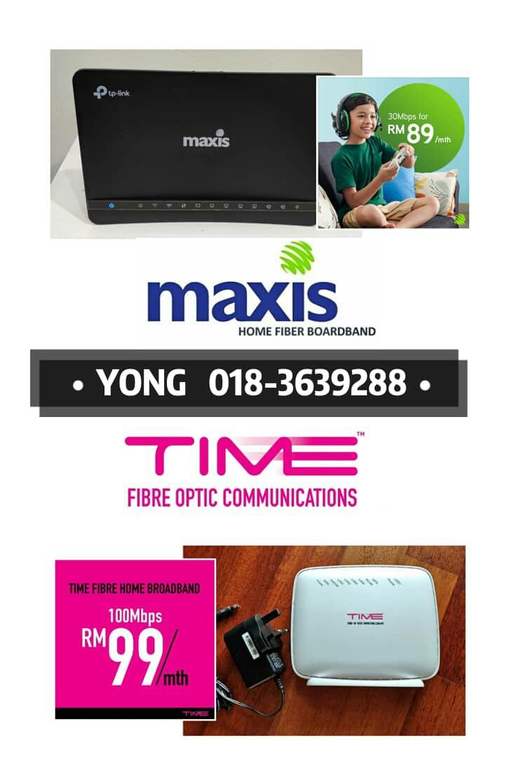 Maxis & time home fibre, TV & Home Appliances, Other Home Appliances on ...