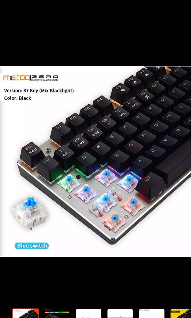 Metoo zero mechanical keyboard, blue switches, Computers & Tech, Parts & Accessories, Computer ...