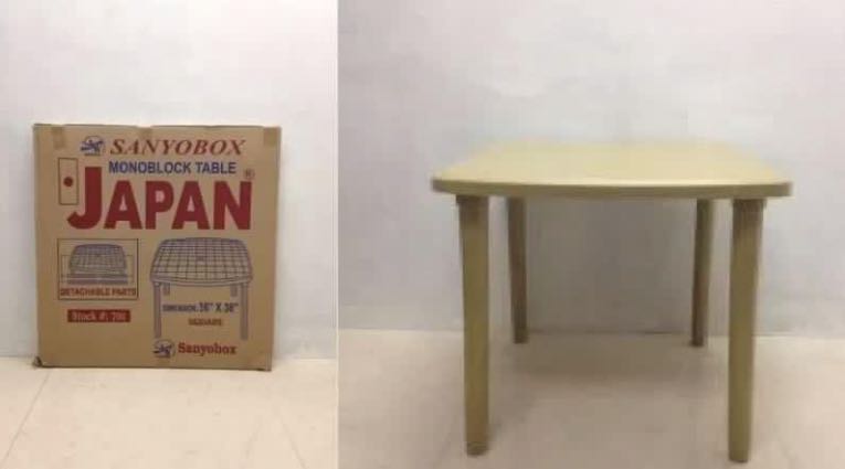 Monoblock table, Furniture & Home Living, Furniture, Tables & Sets on ...