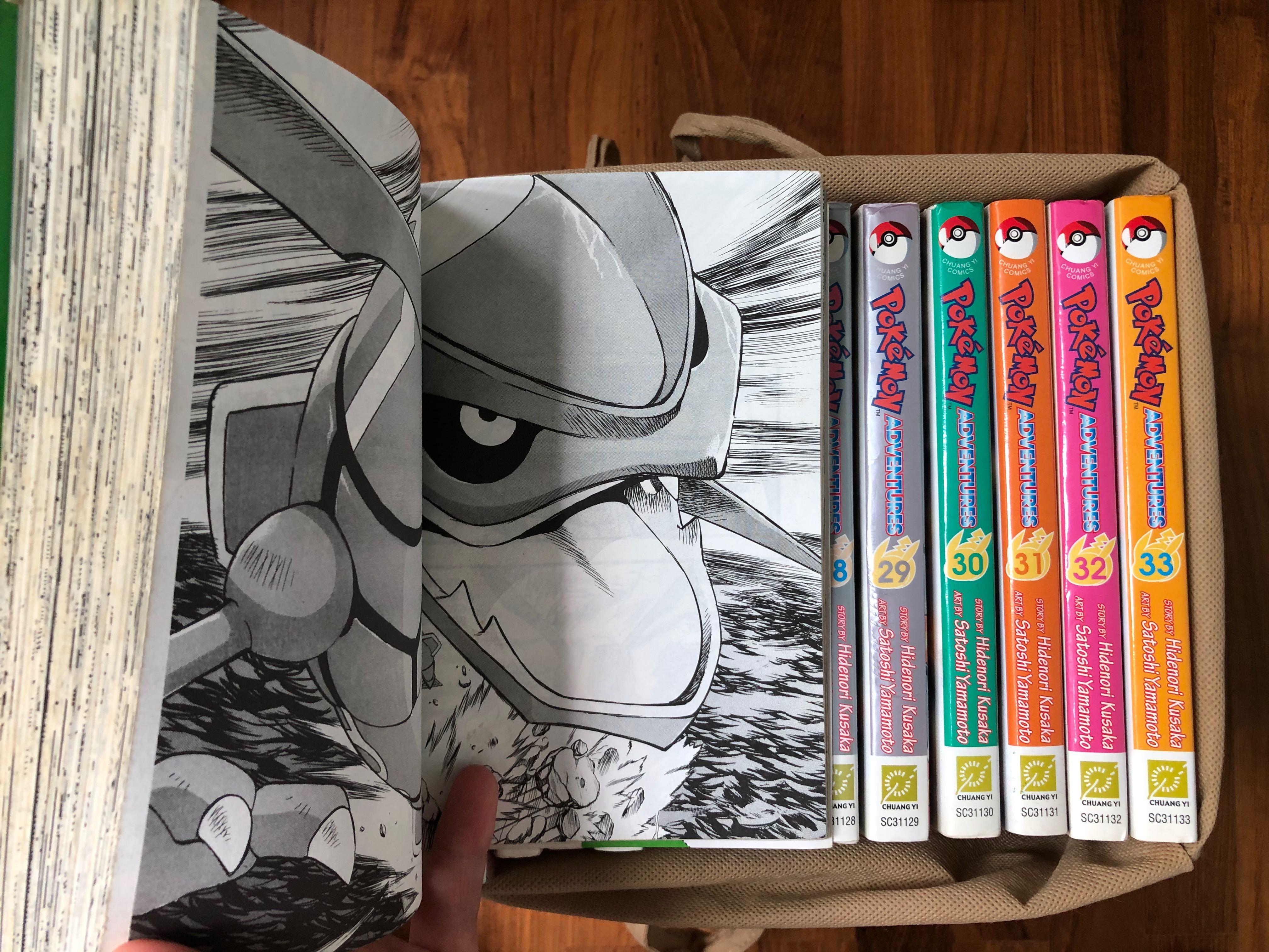 RARE Pokemon Adventures Comic Collection 1-33, Hobbies & Toys, Books ...
