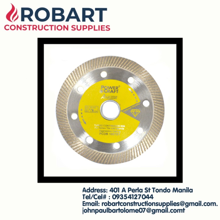 Powercraft Diamond Blade, Commercial & Industrial, Construction Tools & Equipment on Carousell