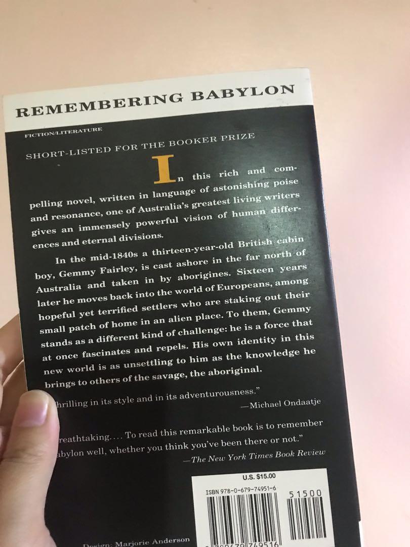 Remembering Babylon - David Malouf, Hobbies & Toys, Books & Magazines ...