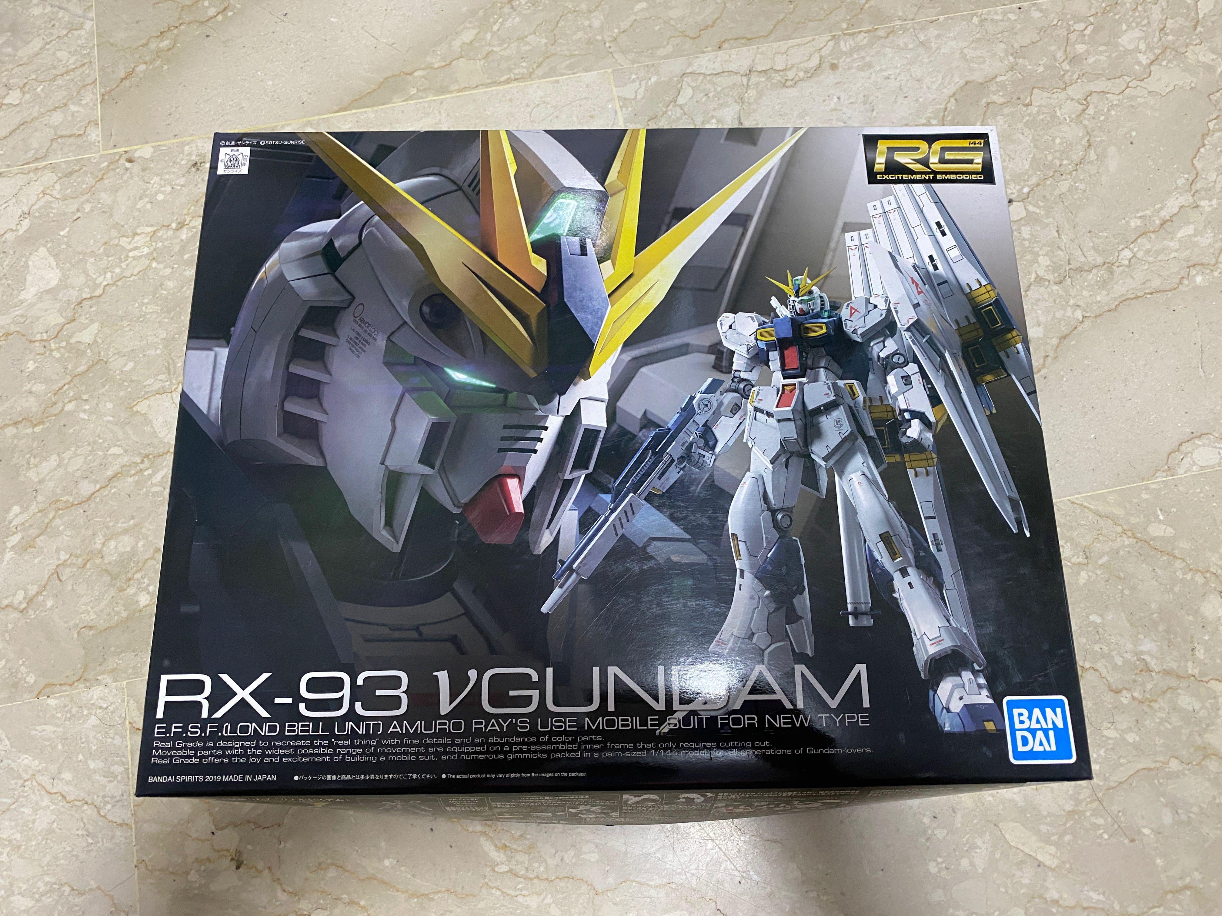 RG RX-93 v gundam, Hobbies & Toys, Toys & Games on Carousell
