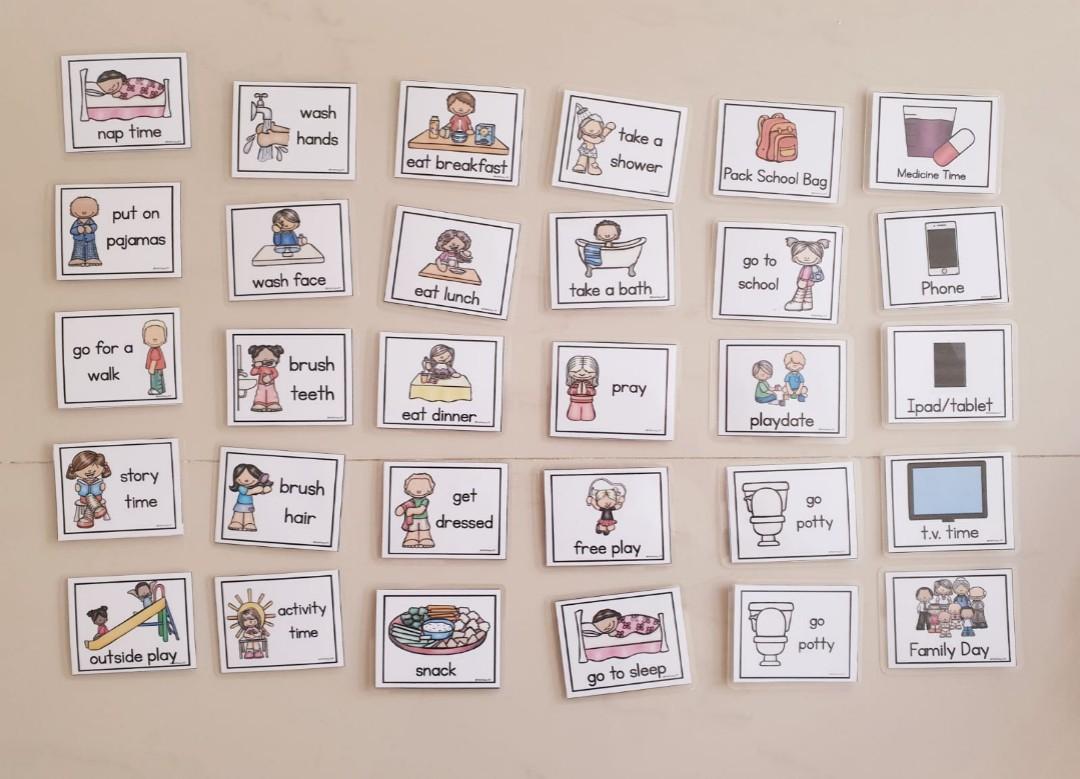 Routine Board Schedule Chart Daily Visual Schedule DIY Visual routine-board-schedule-chart-daily-visual-schedule-diy-visual
