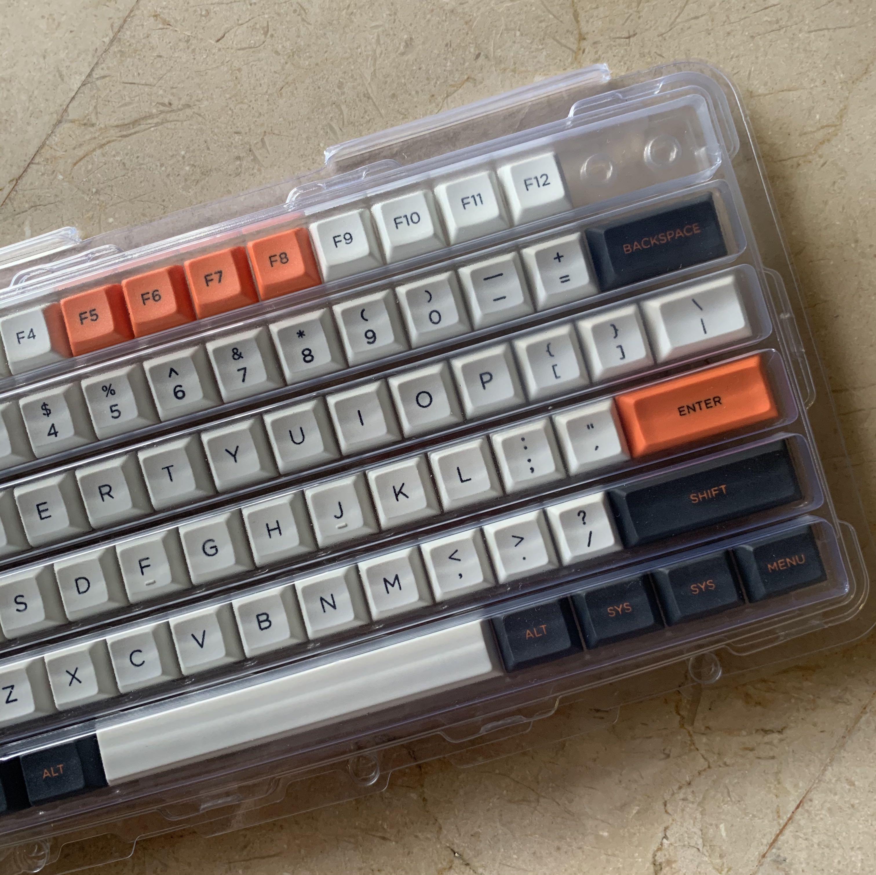 DSA Dolch Orange and Grey Keycaps, Computers & Tech, Parts ...