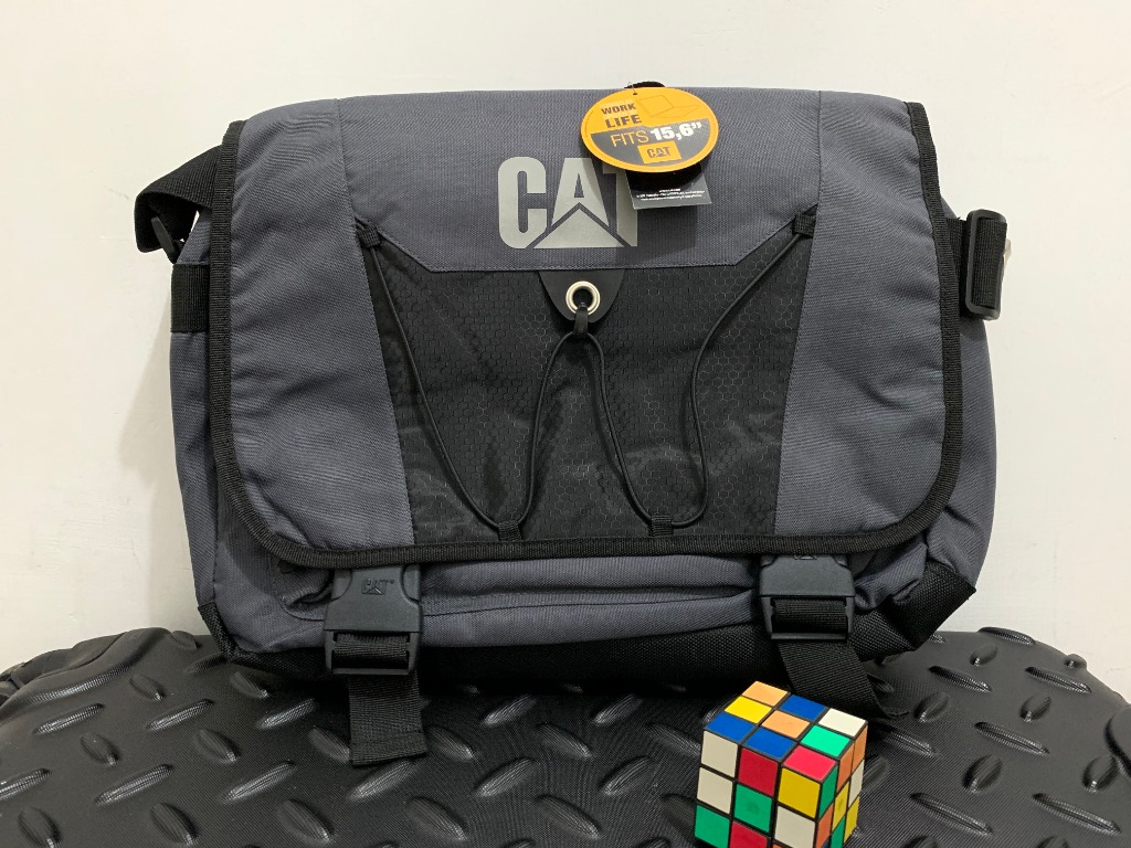 (SALE) CAT CATERPILLAR MESSENGER/ LAPTOP BAG (ANTHRACITE GREY)!, Men's ...