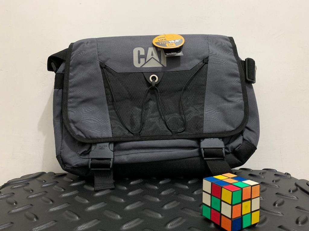 (SALE) CAT CATERPILLAR MESSENGER/ LAPTOP BAG (ANTHRACITE GREY)!, Men's ...