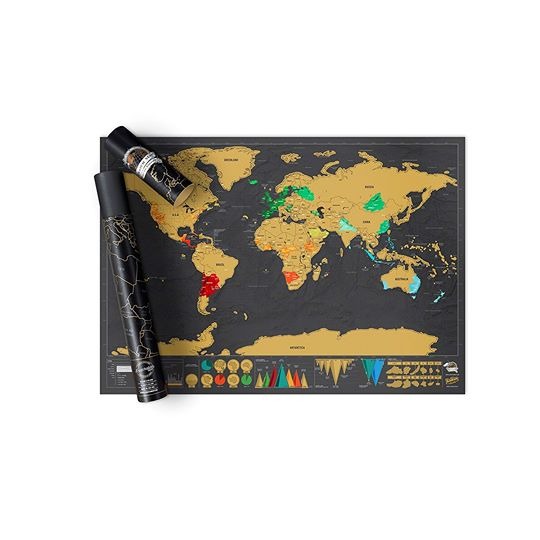 Scratch Off World Map DELUXE Poster, Hobbies & Toys, Stationary & Craft ...