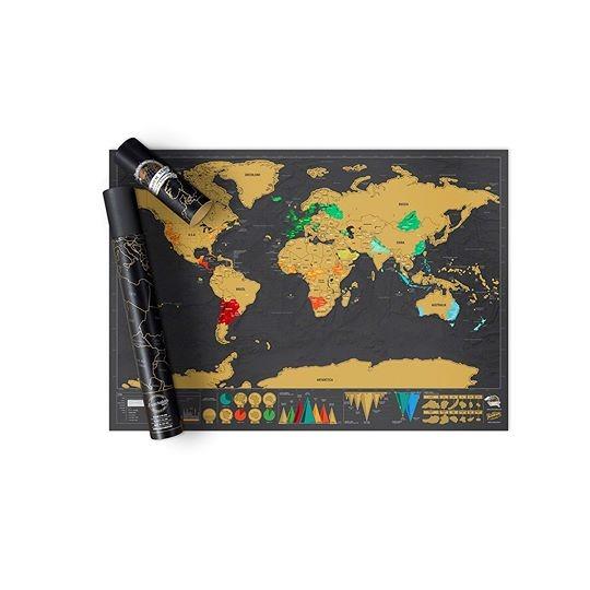 Scratch Off World Map DELUXE Poster, Hobbies & Toys, Stationary & Craft ...