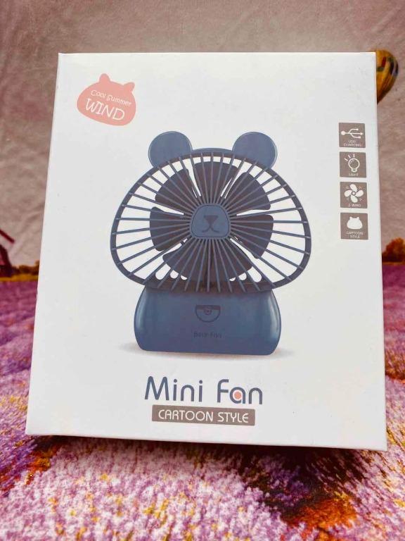 Smart Supermarket Assorted Design Mini Fan Cartoon Style With Night ...